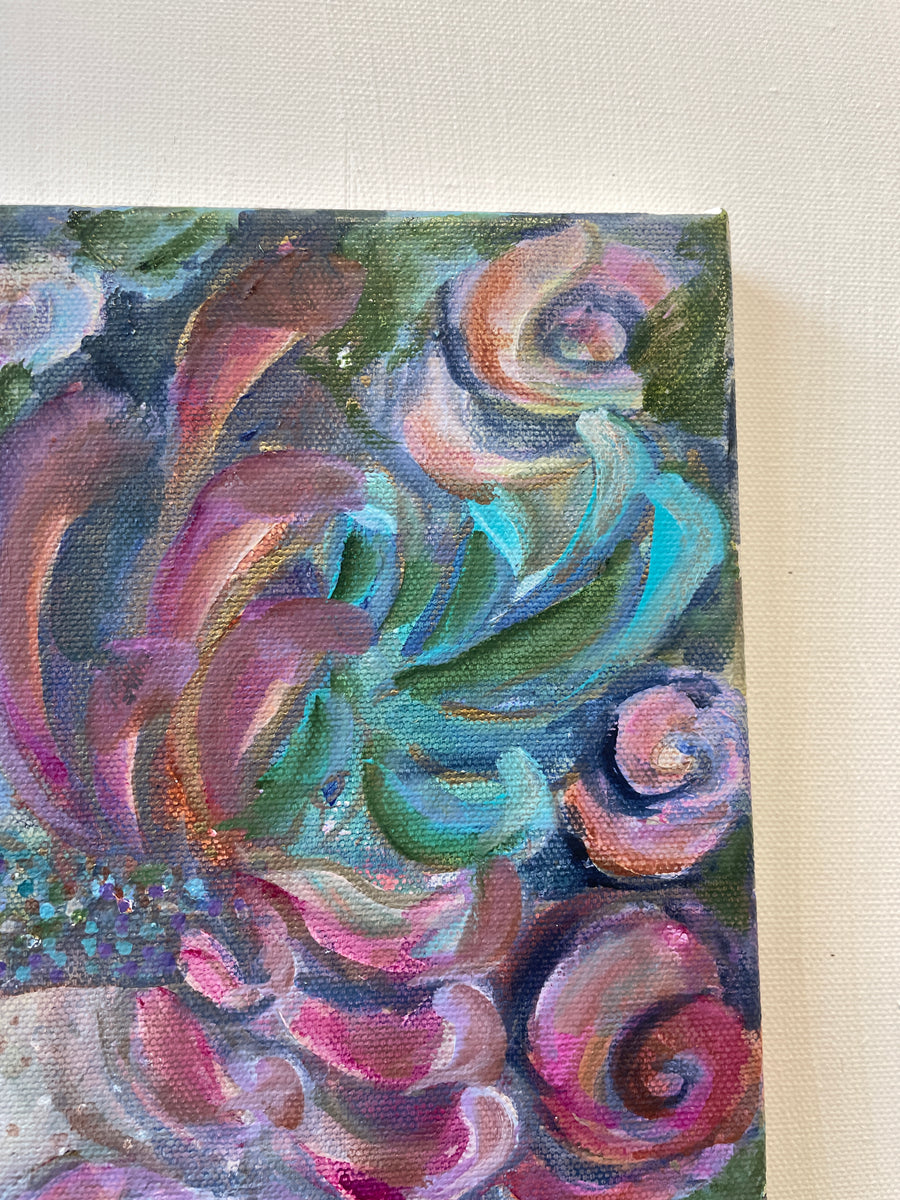 Turquoise Hummingbird Original – Jill Louise Campbell Art Gallery