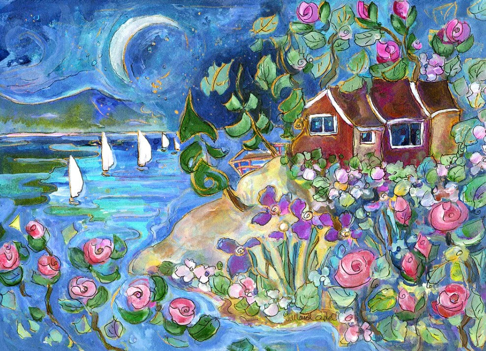 “There are Roses in the Sky” Original – Jill Louise Campbell Art Gallery