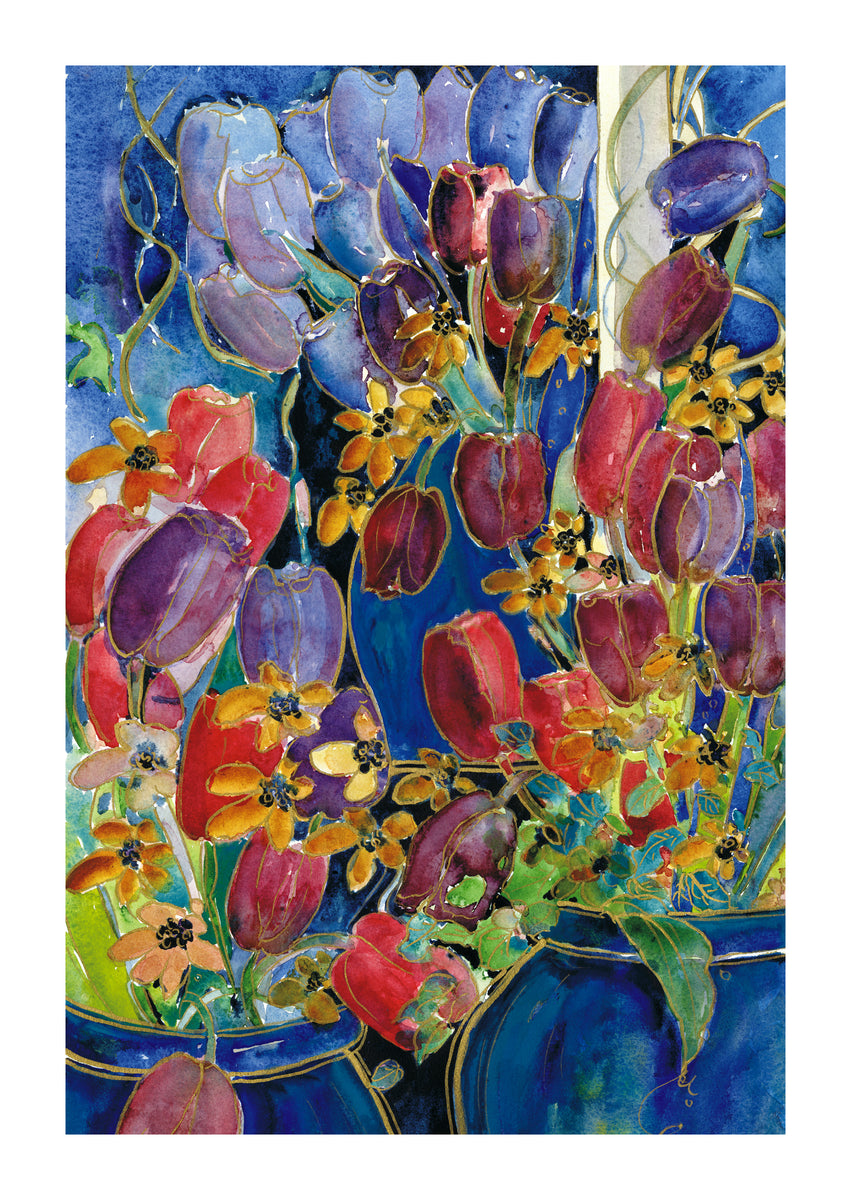 Tulip Pots : Art Print – Jill Louise Campbell Art Gallery